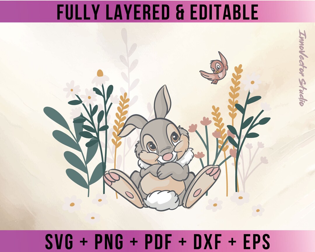Bambi Premium Layered Editable SVG Vector for Cricut and Silhouette ...