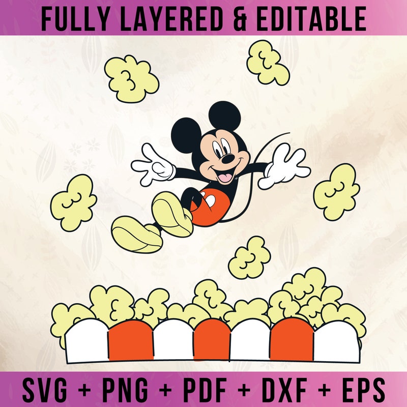 Mickey Popcorn - Etsy