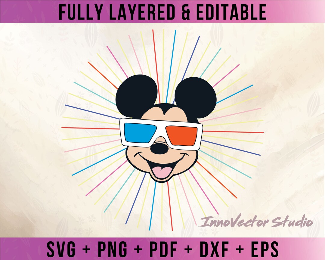 Mickey Premium Layered SVG Vector for Cricut and Silhouette Digital ...
