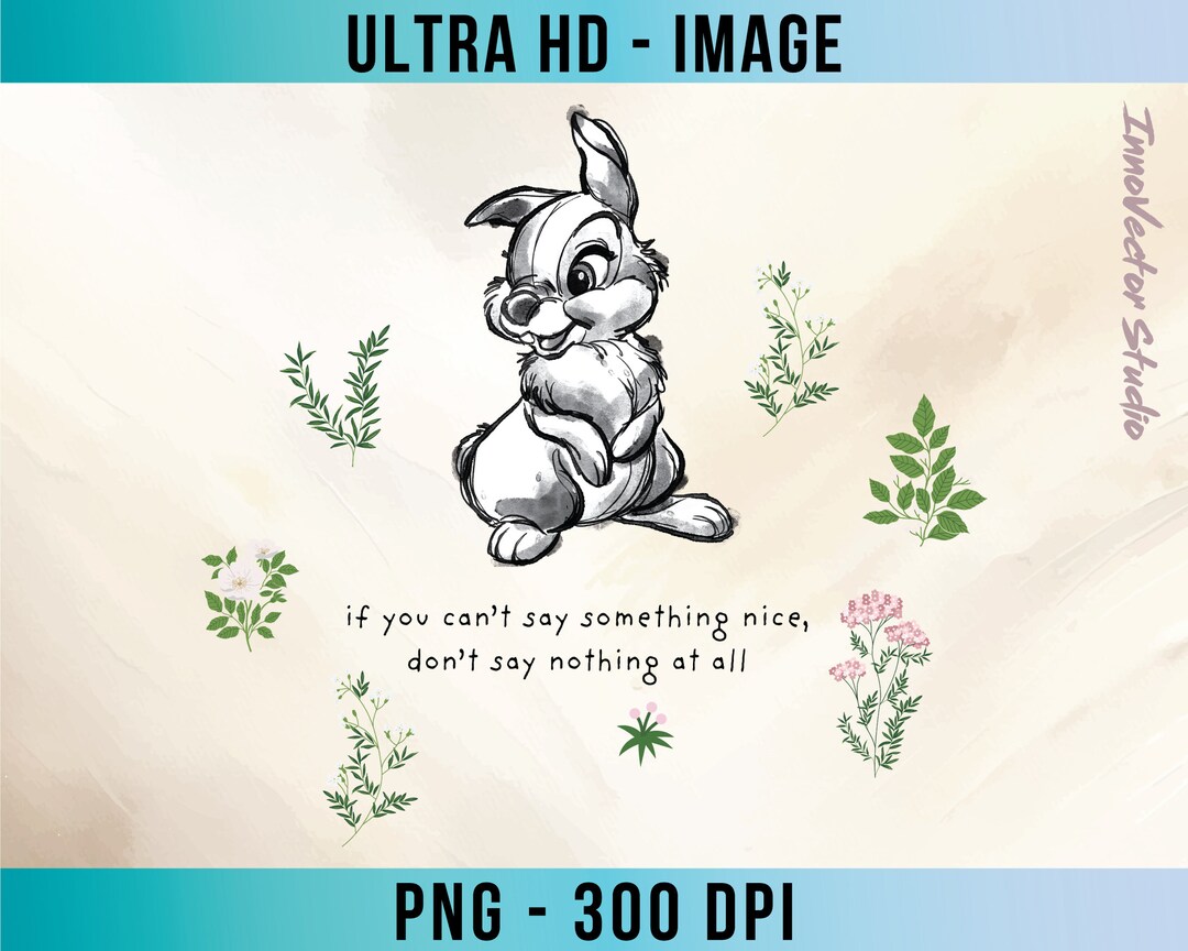 Thumper Quote Bambi High Resolution Transparent PNG Image Premium ...