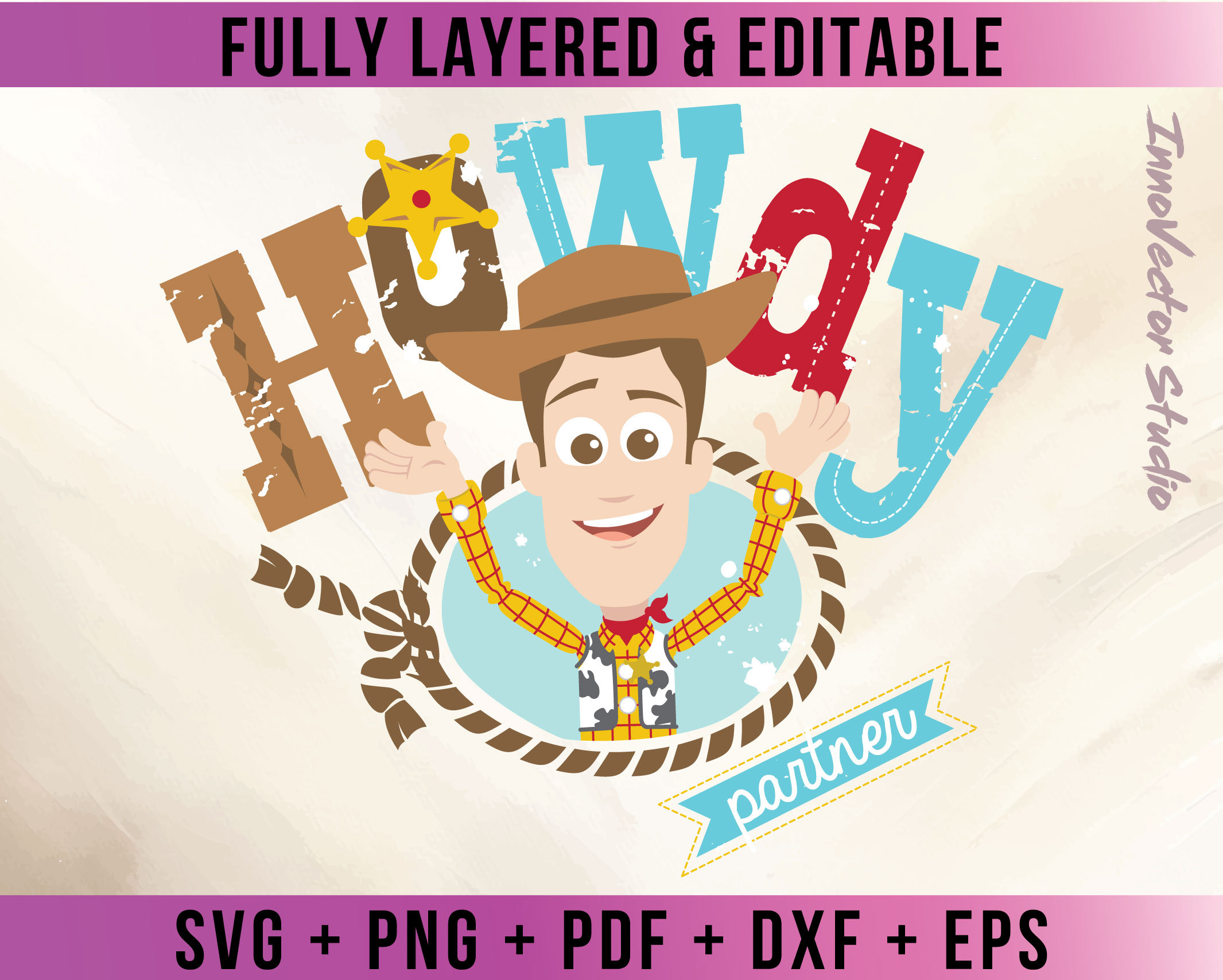 Howdy Cowboy Premium Layered SVG Vector for Cricut and Silhouette ...