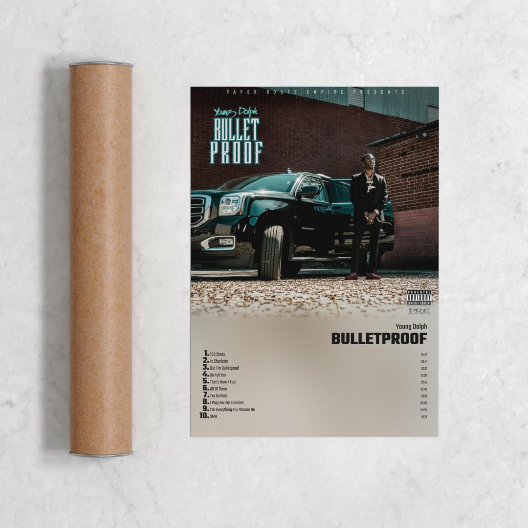 Young Dolph Bulletproof Album Cover Poster Print Wall Art - Etsy
