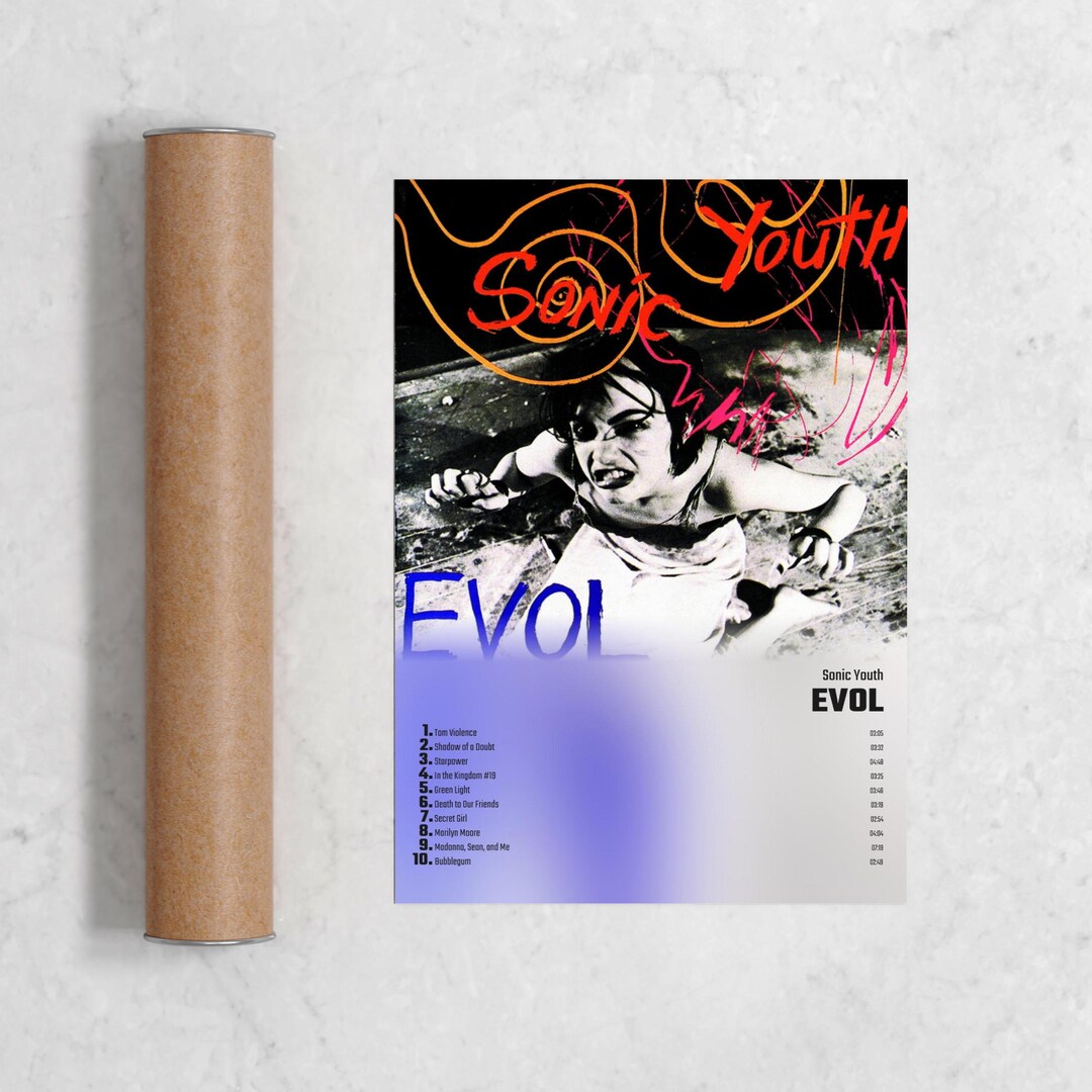 Sonic Youth Evol Album Cover Poster Print Wall Art Sonic - Etsy