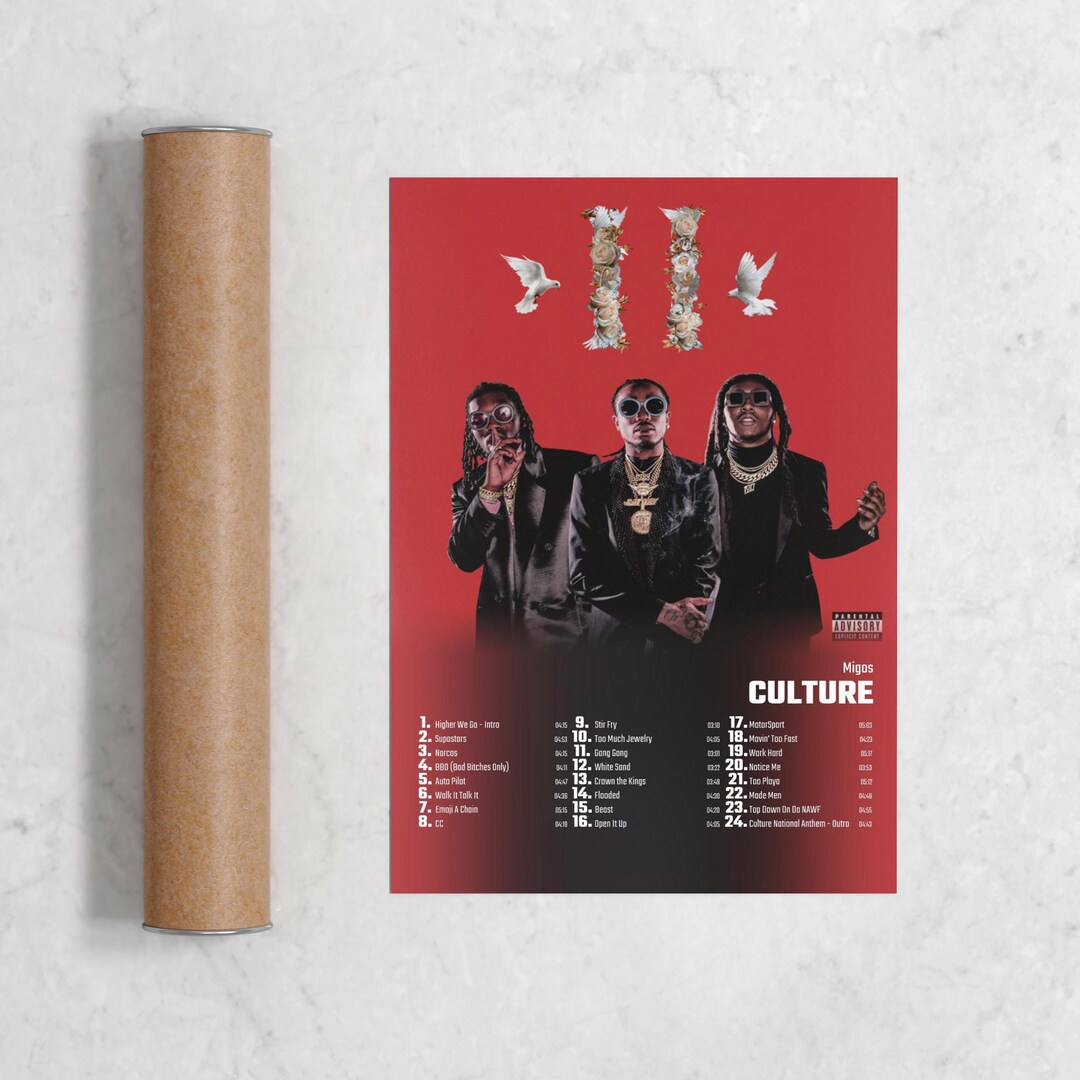 Migos Culture Album Cover Poster Print Wall Art Migos - Etsy