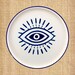 Handmade Cake Plate Set With Evil Eye, Evil Eye Plate, Plate Set, Evil ...