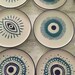 Handmade Cake Plate Set With Evil Eye, Evil Eye Plate, Plate Set, Evil ...