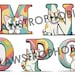 A-Z Cartoon Images of Cute Cats With Initial Letters - Digital Download ...