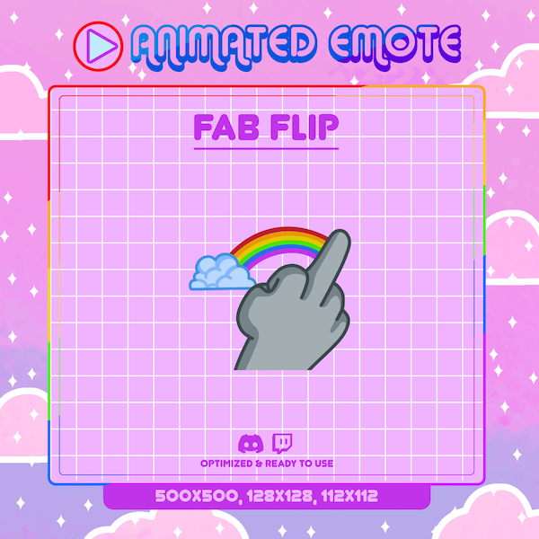 Middle Finger Emotes Twitch - Etsy