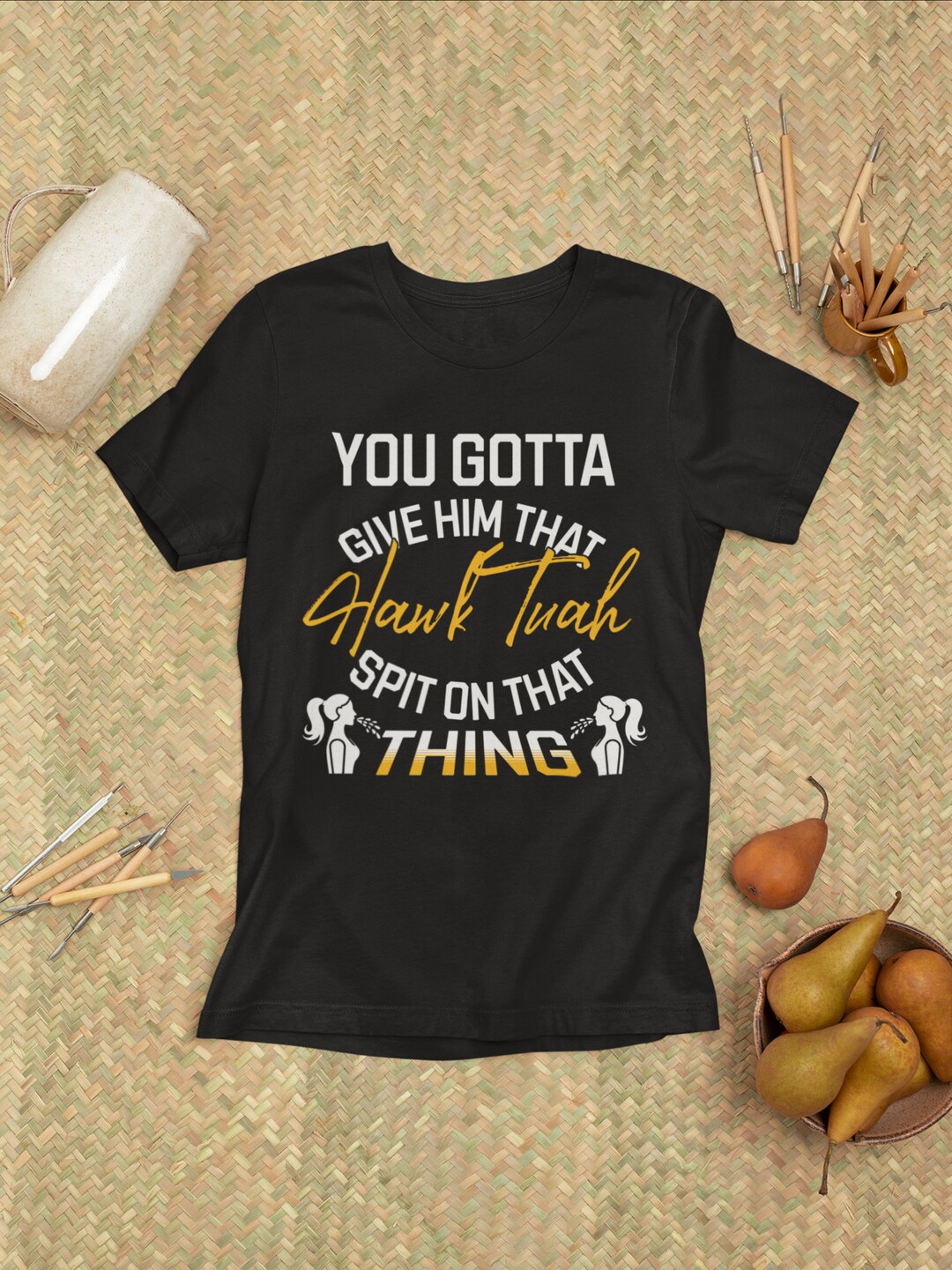 Funny Meme Shirt Hawk Tuah Spit on That Thing, Funny Gift for Him ...