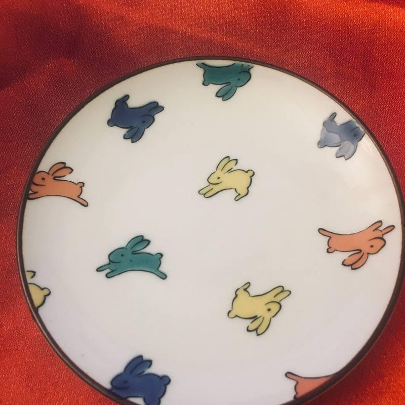 Rabbit Plate - Etsy