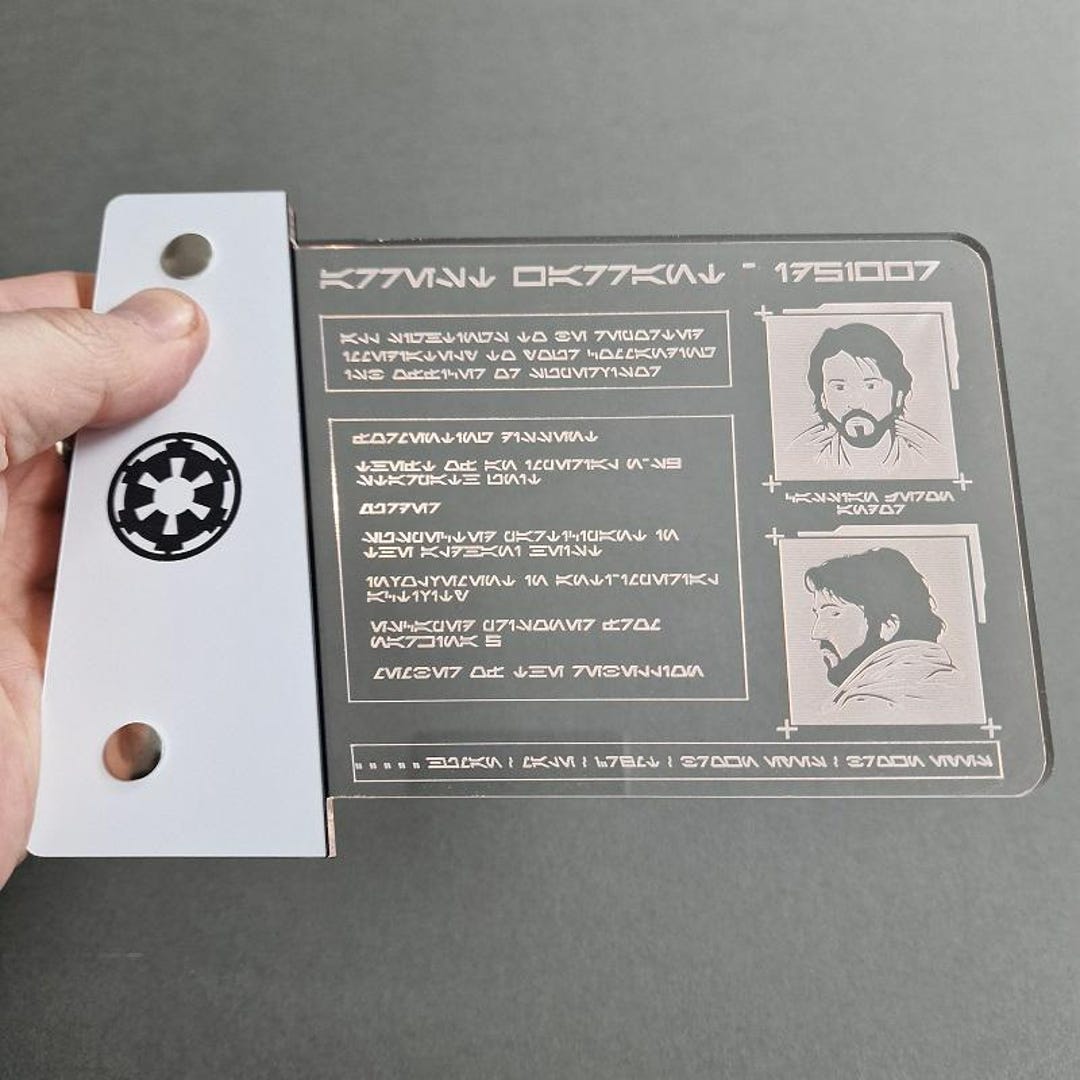 ISB Andor Hunter Datapad - Illuminated, Star Wars, LED, Acrylic, Edge ...