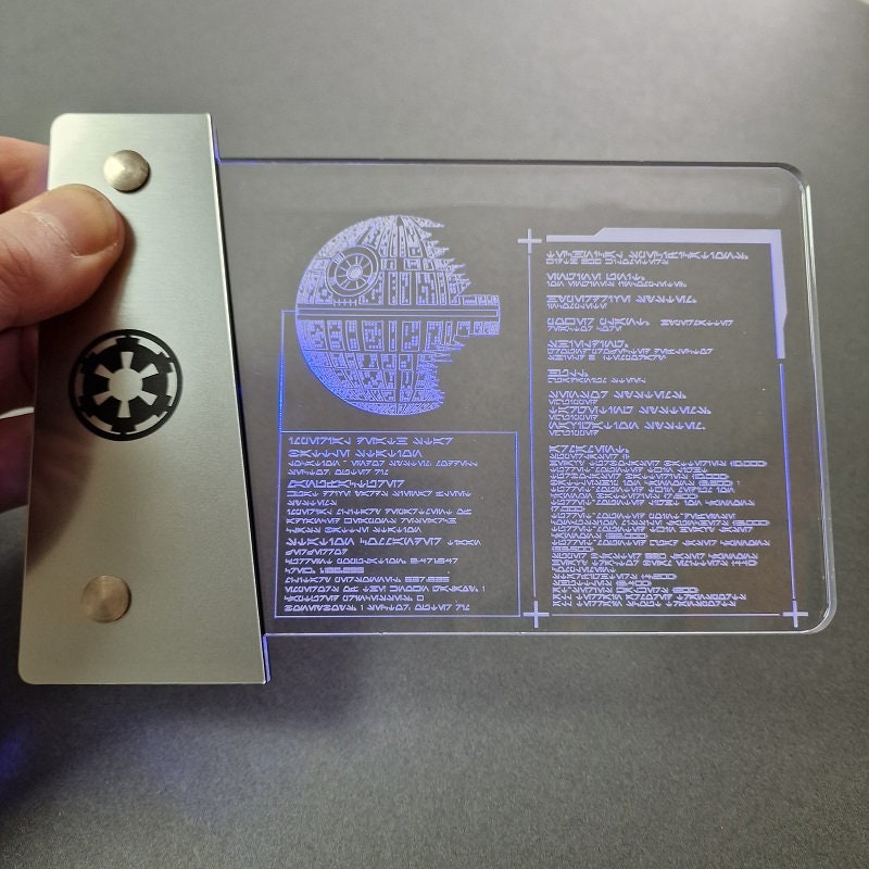 DEATH STAR (rotj) Datapad - Illuminated, Star Wars, LED, Acrylic, Edge ...