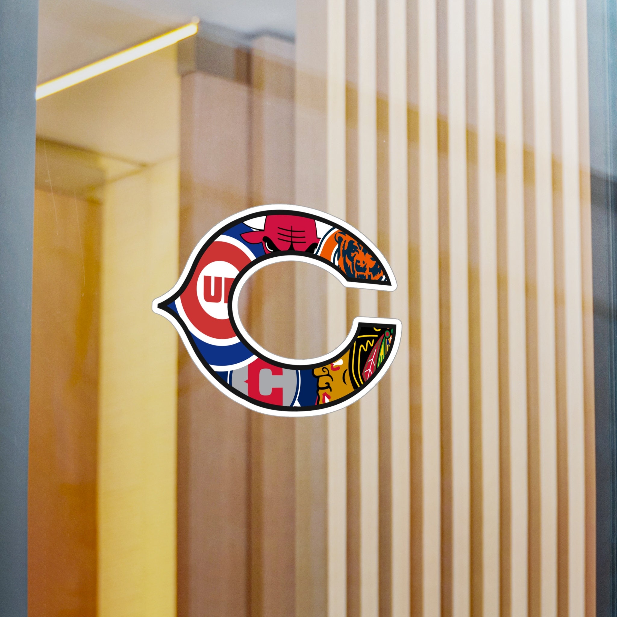 Chicago Pro Sports Vinyl Decal Bears Cubs Bulls Blackhawks Fire - Etsy
