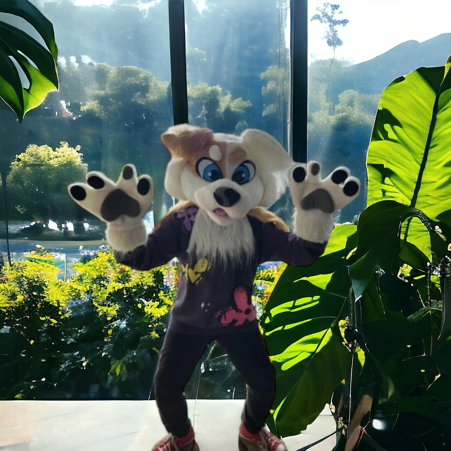 Furry Husky Dog Fursuit Head & Gloves Roleplay Fursuit Dog Head Fursona ...