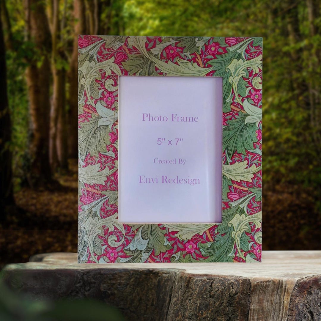William Morris Inspired, Granville, Wooden Picture Frame, 5x7" Photo ...