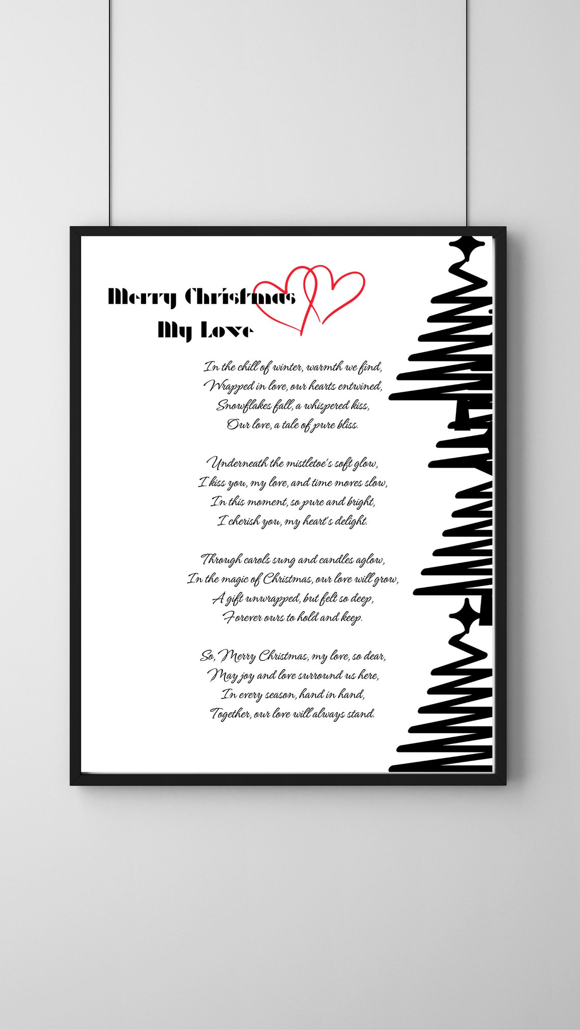 Christmas Poetry, Christmas Gift, Poem for Wife, Poem for Husband, Love ...