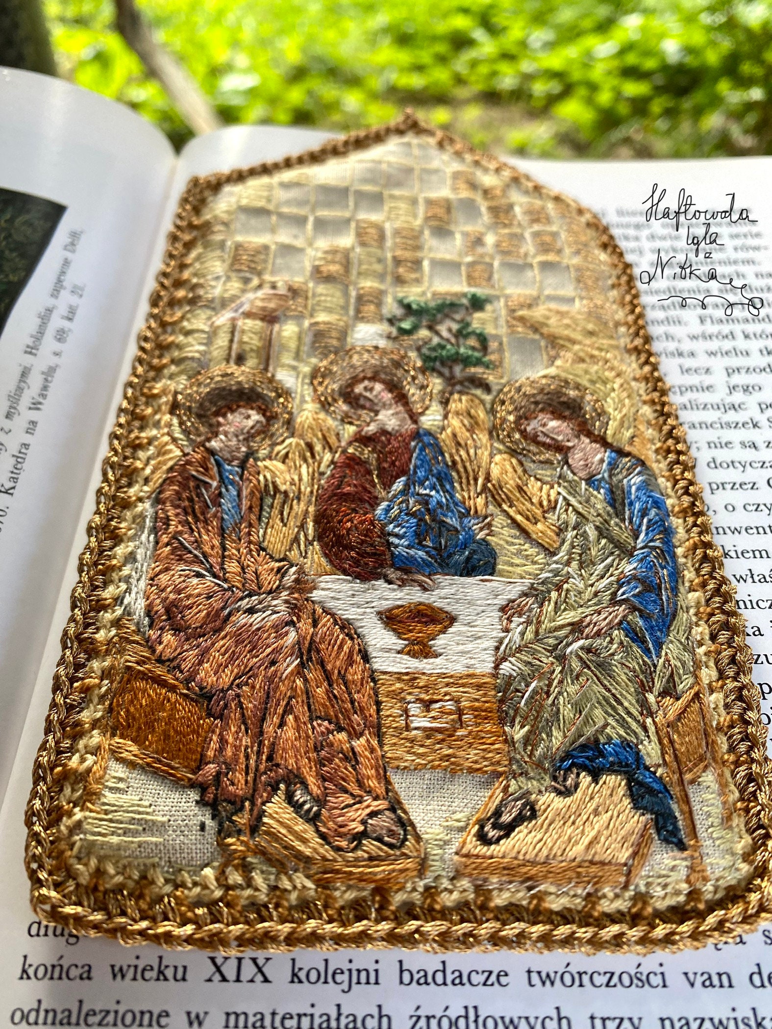 Embroidered Bookmark - Etsy