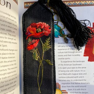 Embroidered Bookmark. Hand Embroidery. - Etsy