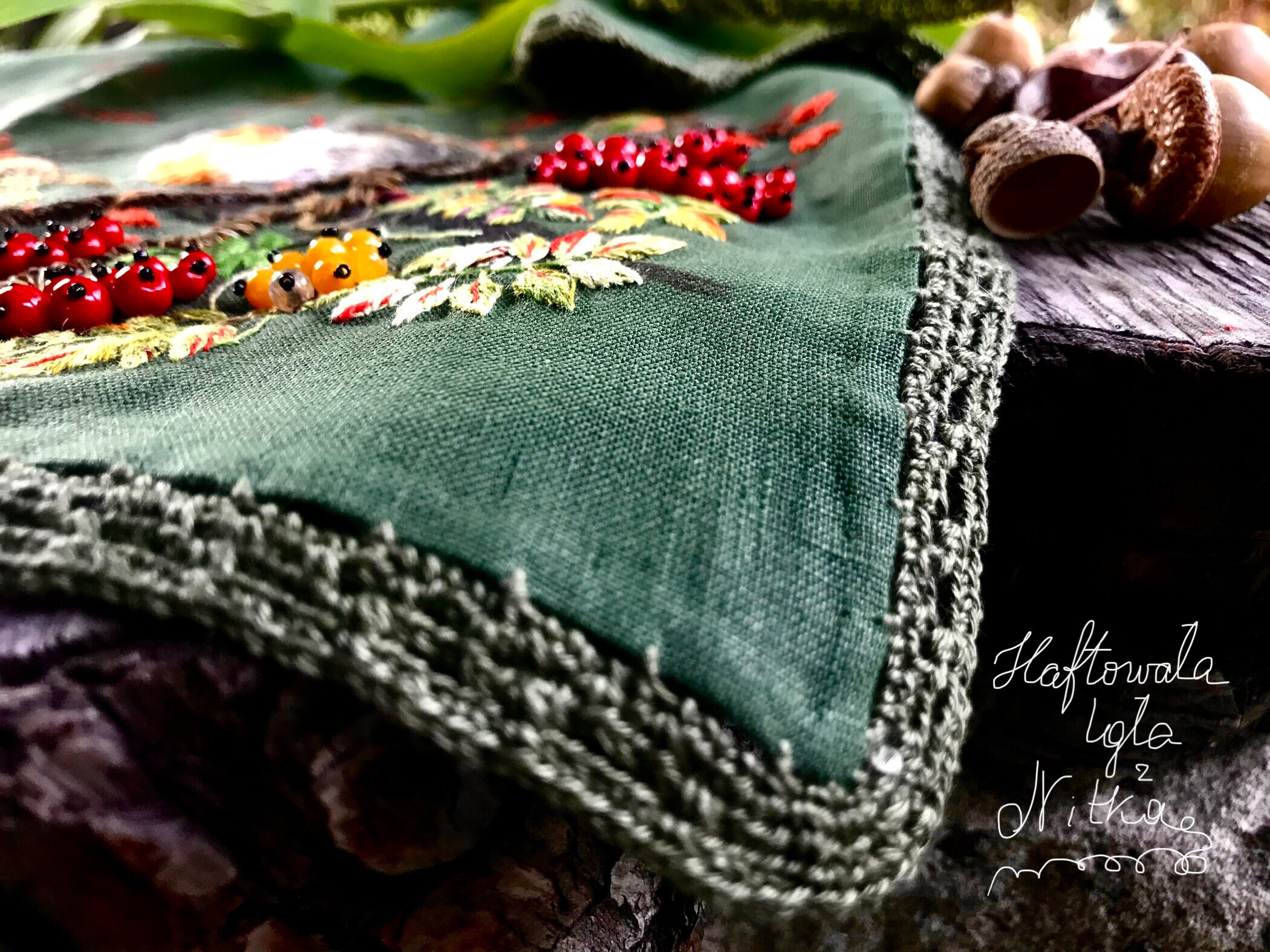 Embroidered Table Napkin - Etsy