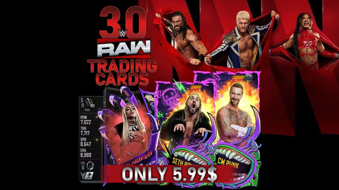 30 Official WWE Raw Themed Collectable Trading Cards - Etsy