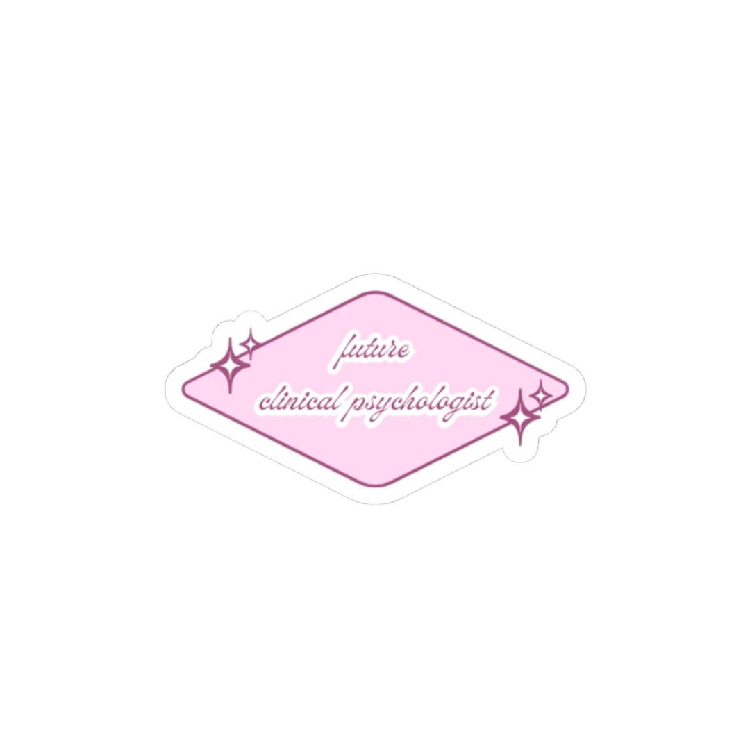 Future Clinical Psychologist Text Girly Sticker for Psychology Students ...