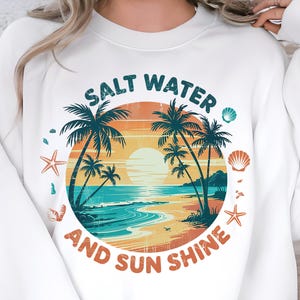 Salt Water & Sunshine PNG: Summer Beach Clipart (digital Download) - Etsy