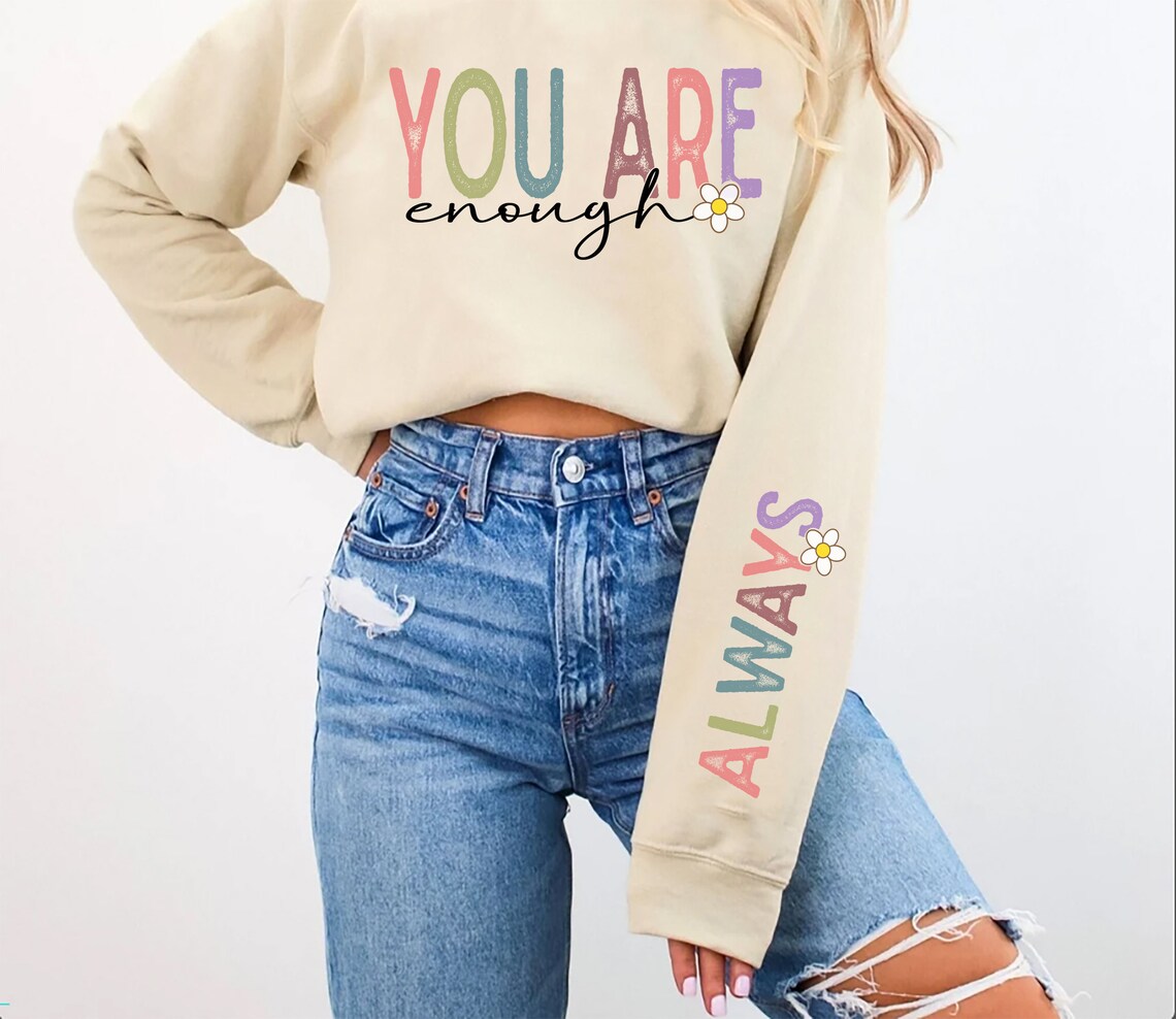You Are Enough Always SVG PNG: Boho Self Love Design (digital Download ...