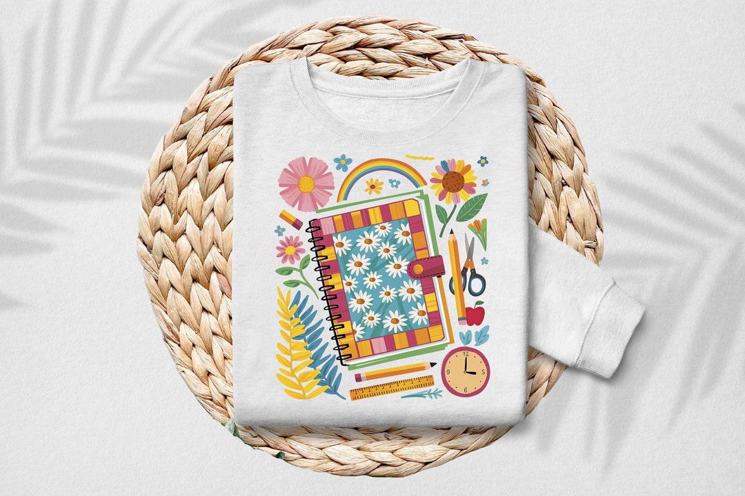 Teaching Back to School PNG, Boho Teachers Png Design, Retro Flower Png ...