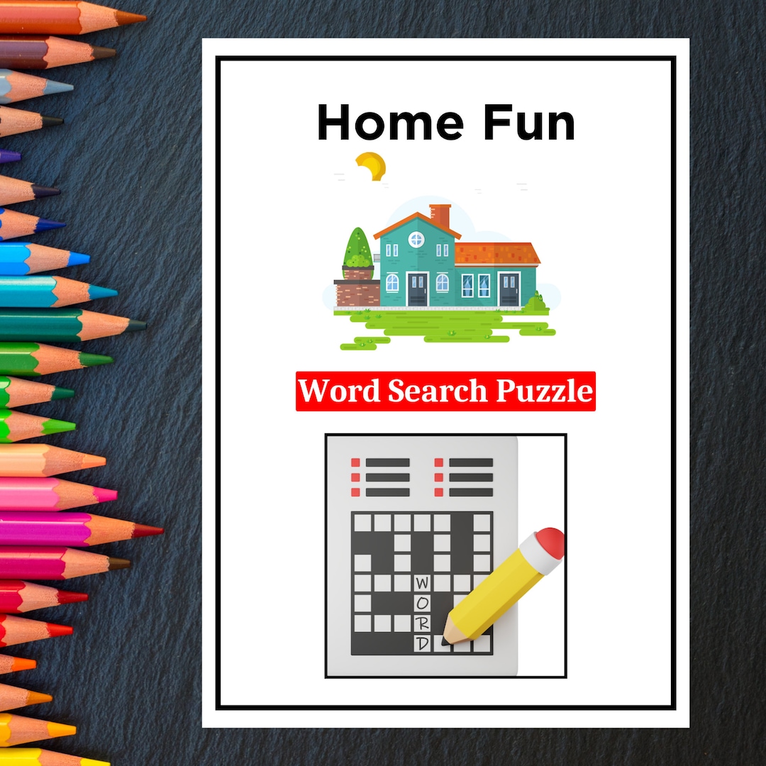 Home Sweet Fun, Printable Home Word Search Games, Fun Home Word Search ...