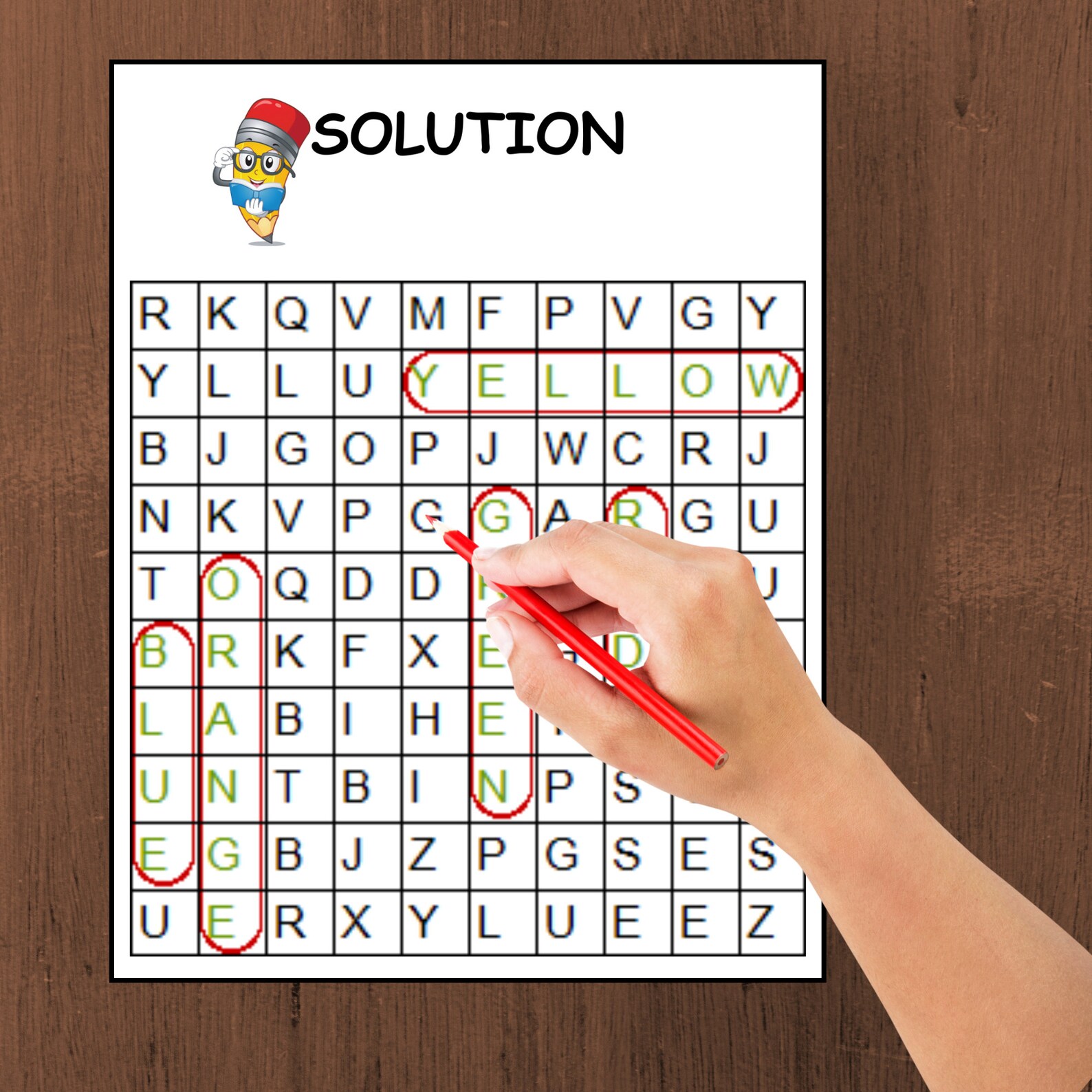 Colorful Fun Word Search for Kids, Vibrant Color Word Search Games ...