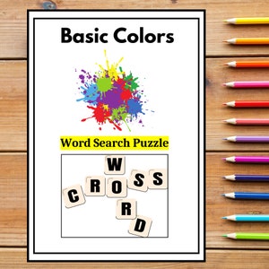 Colorful Fun Word Search for Kids, Vibrant Color Word Search Games ...