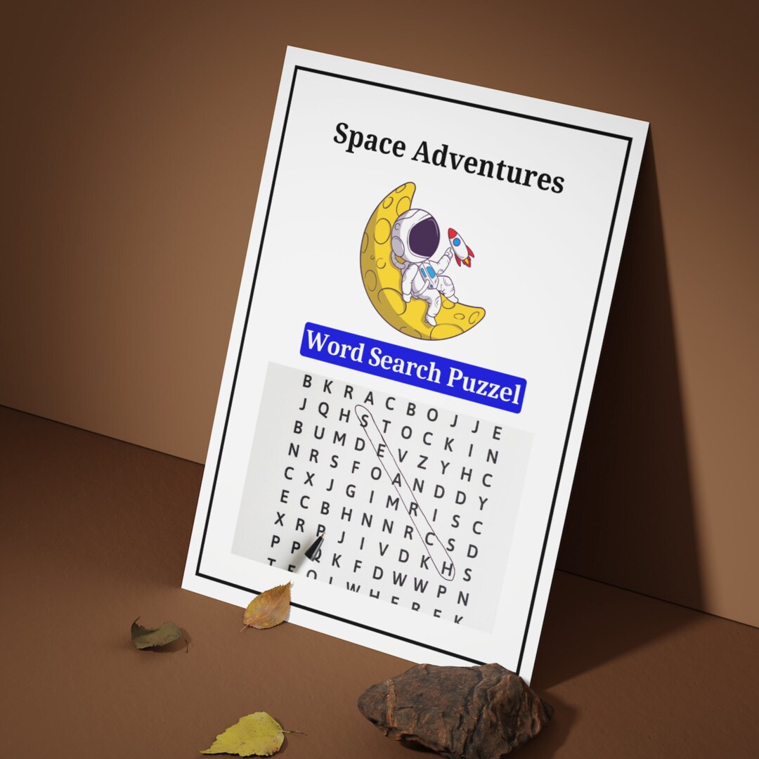 Kids Space Word Search Printable - Etsy