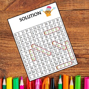 Printable Body Parts Word Search Games for Children - Etsy