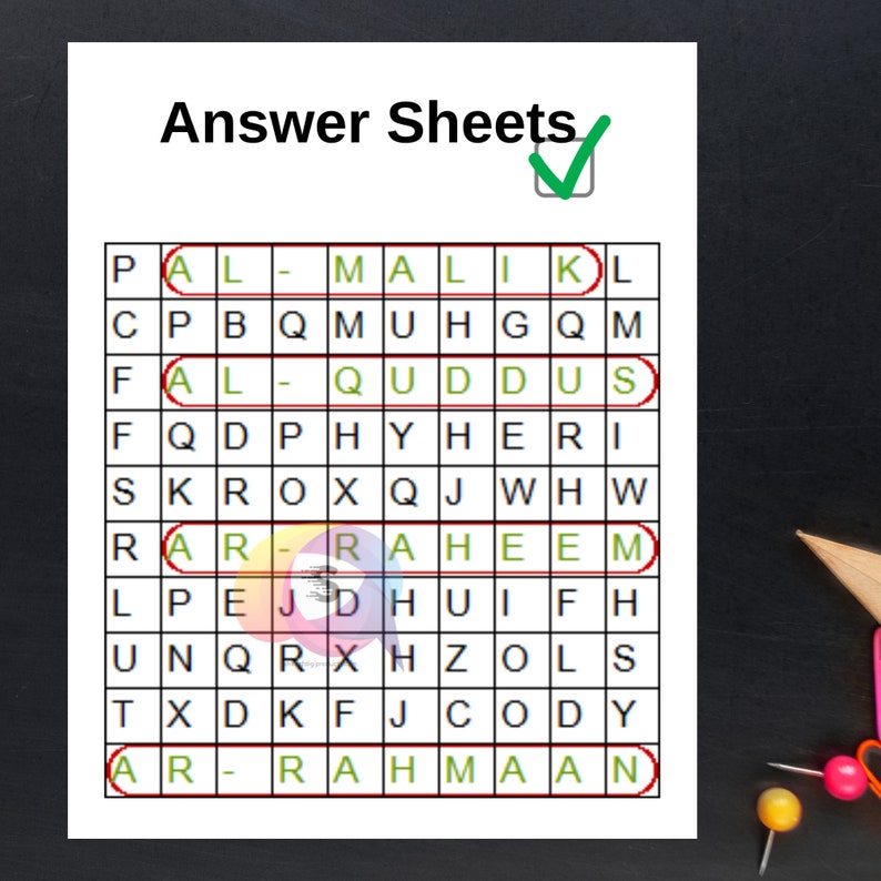 99 Names of Allah With Meanings, Digital Learning Pack for Kids,, Asma ...
