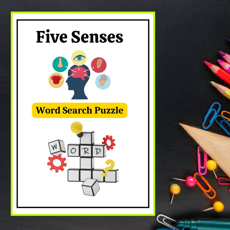 Engaging Five Senses Word Searches for Curious Minds, Fun and ...