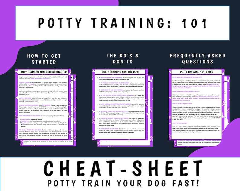 Potty Training PDF for Puppy Owners - Etsy