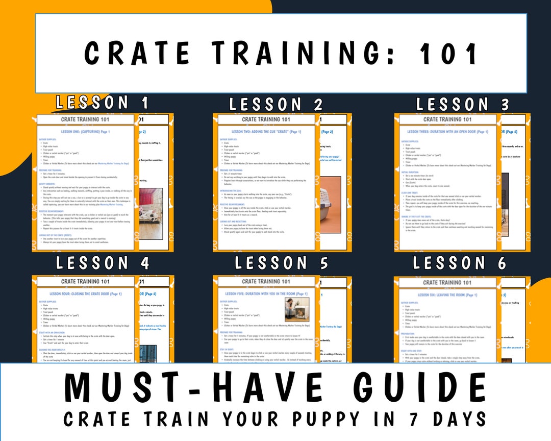 Crate Training PDF Guide Puppy Owners - Etsy