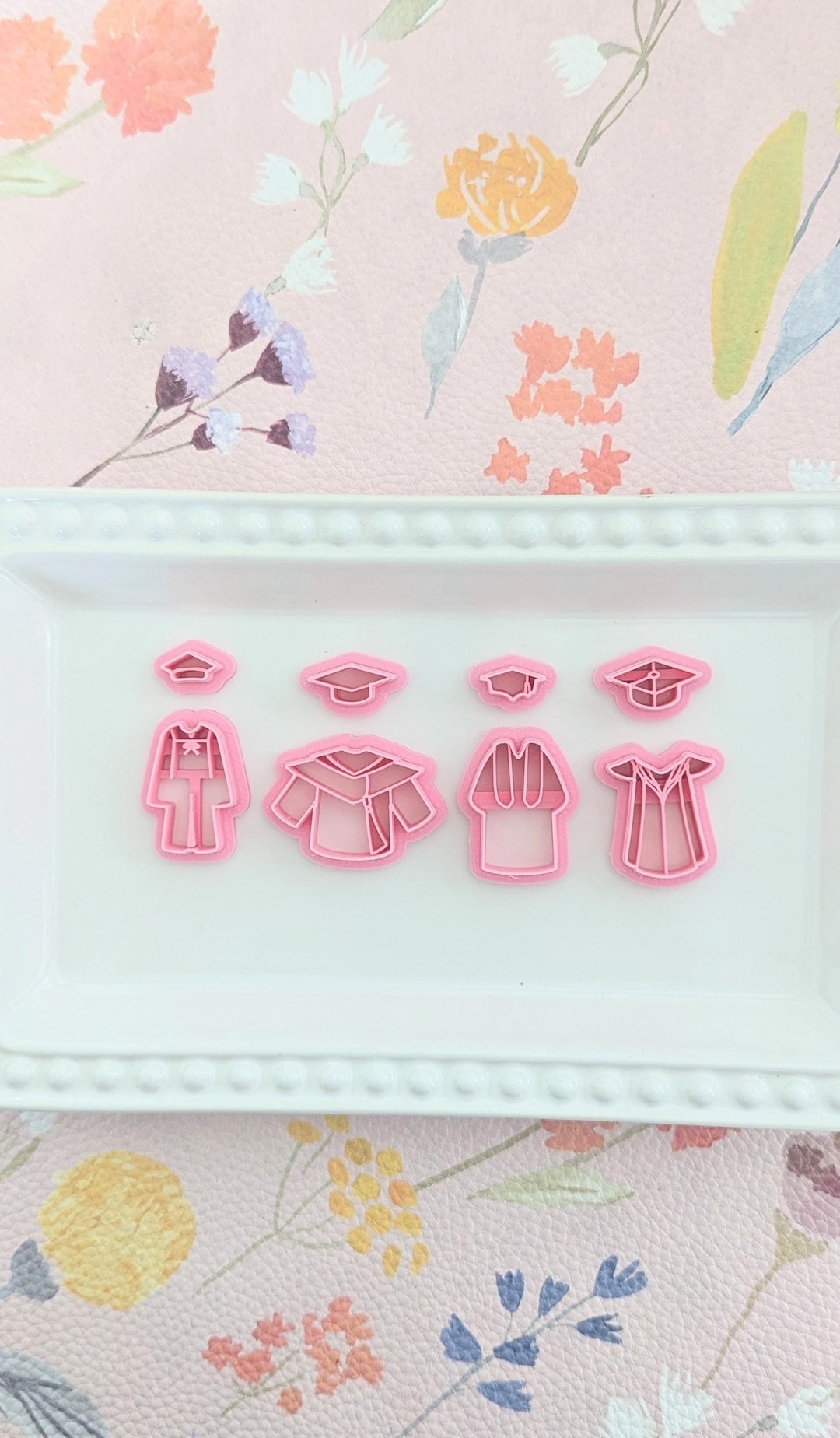 Graduation Cap and Gown Polymer Clay Cutter Earrings Jewelry Making ...