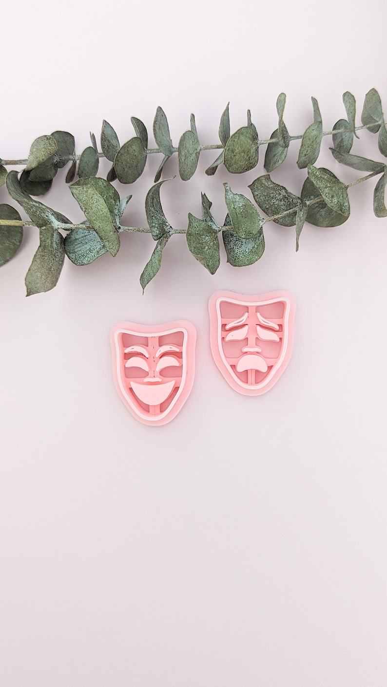 Greek Theatre Mask Clay Cutters - Polymer Clay Jewelry Making - Etsy