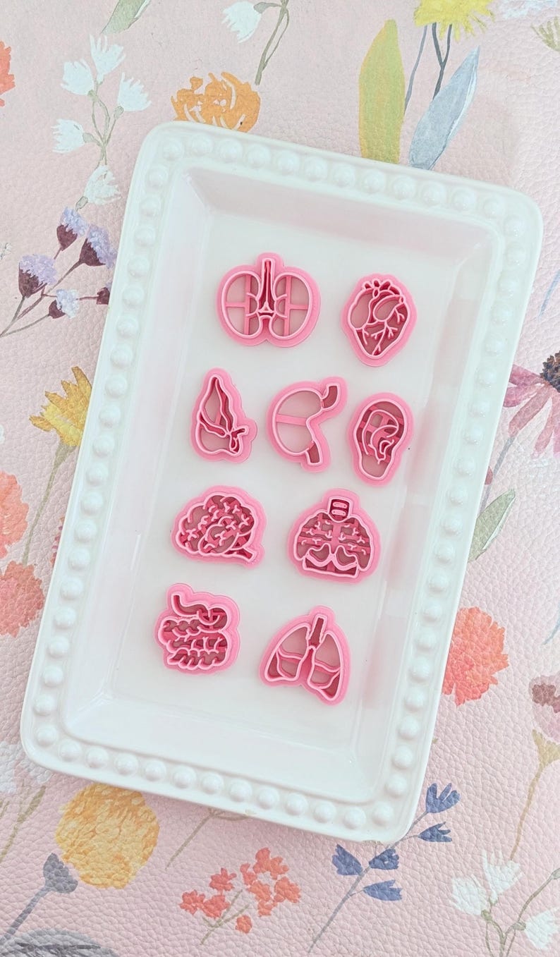 Human Organs Polymer Clay Cutters Sculpting Tools Earrings Jewelry ...