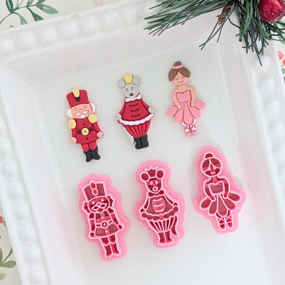 Nutcracker Polymer Clay Cutters | Christmas Jewelry Making, Earrings - Etsy