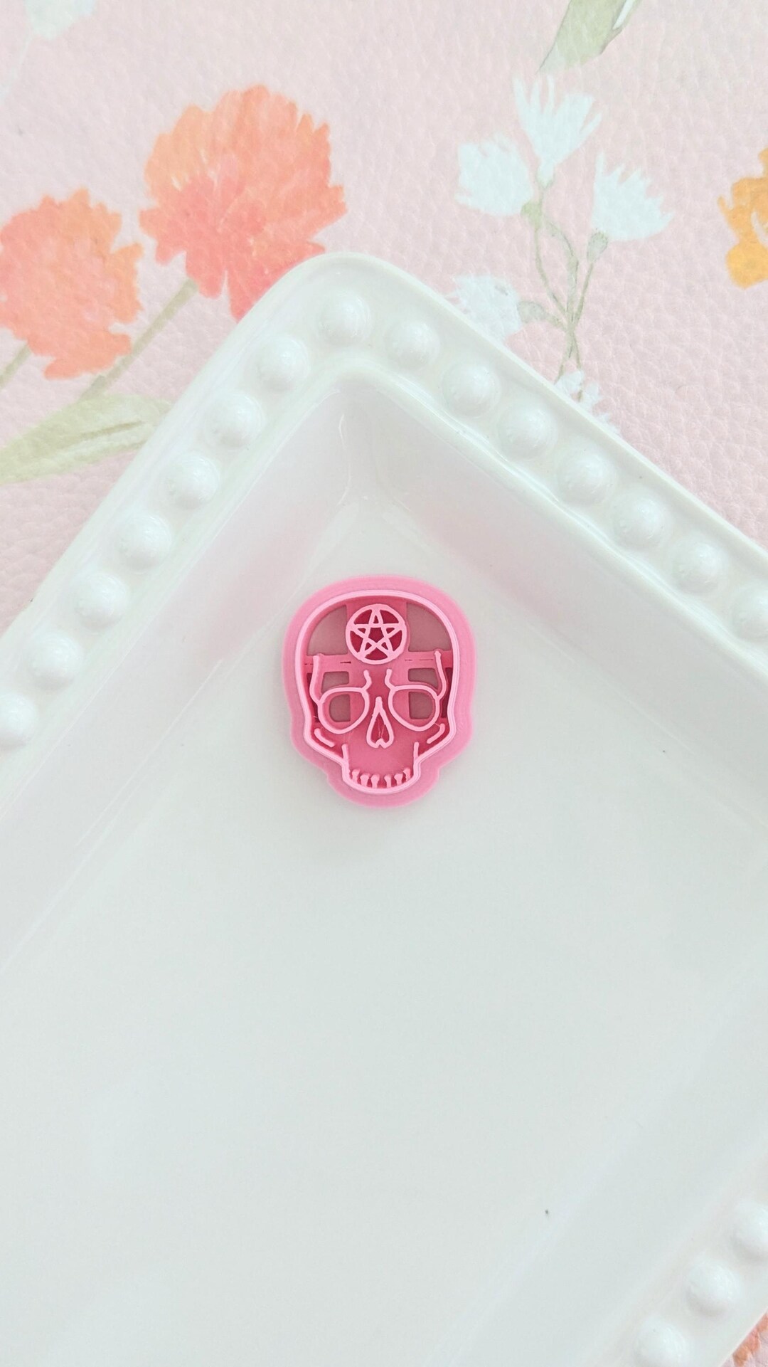 Skull With Pentacle Halloween Polymer Clay Cutters Sculpting Tools ...