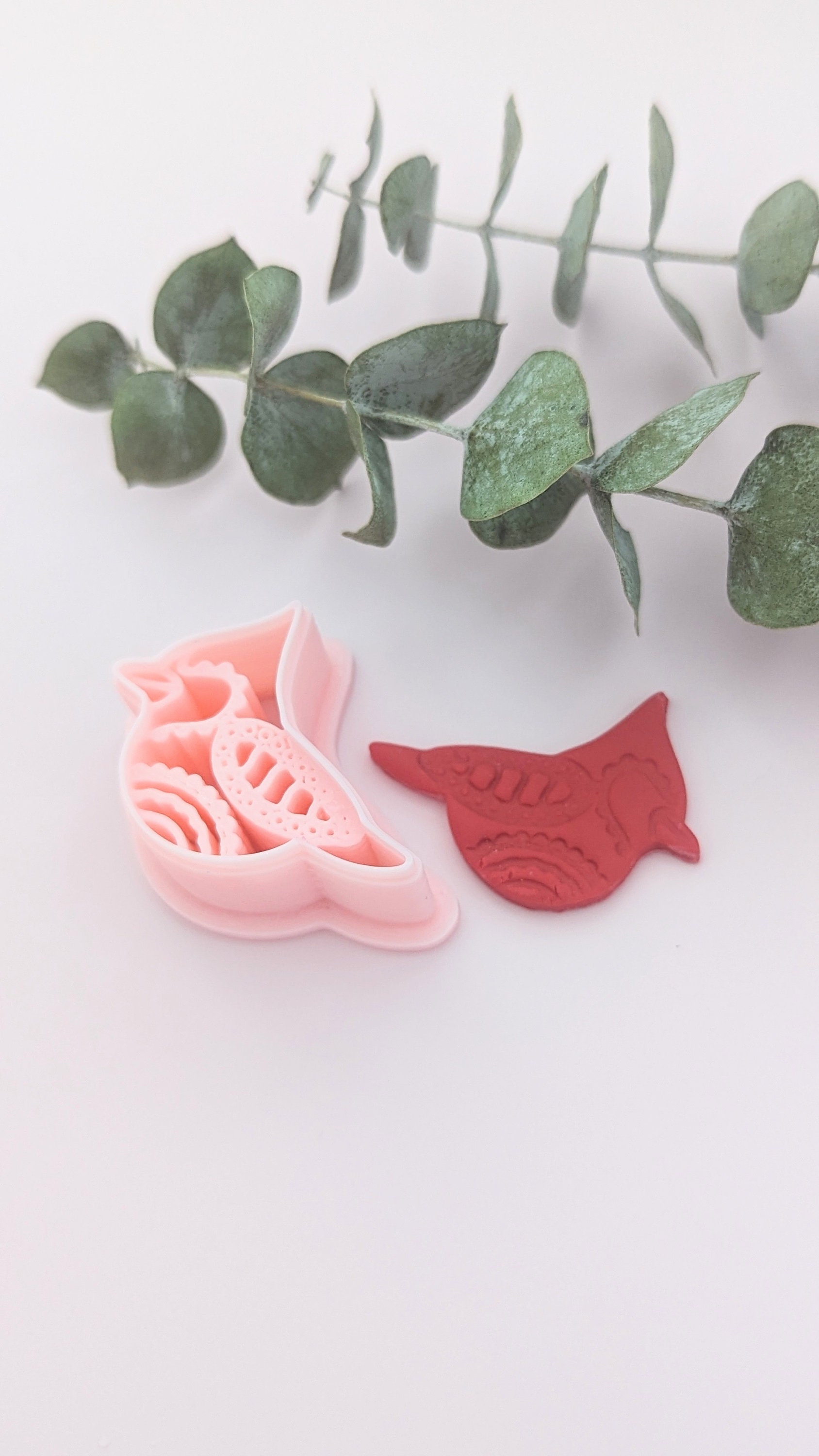 Detailed Embossed Bird Polymer Clay Cutters Sculpting Tools Earrings ...
