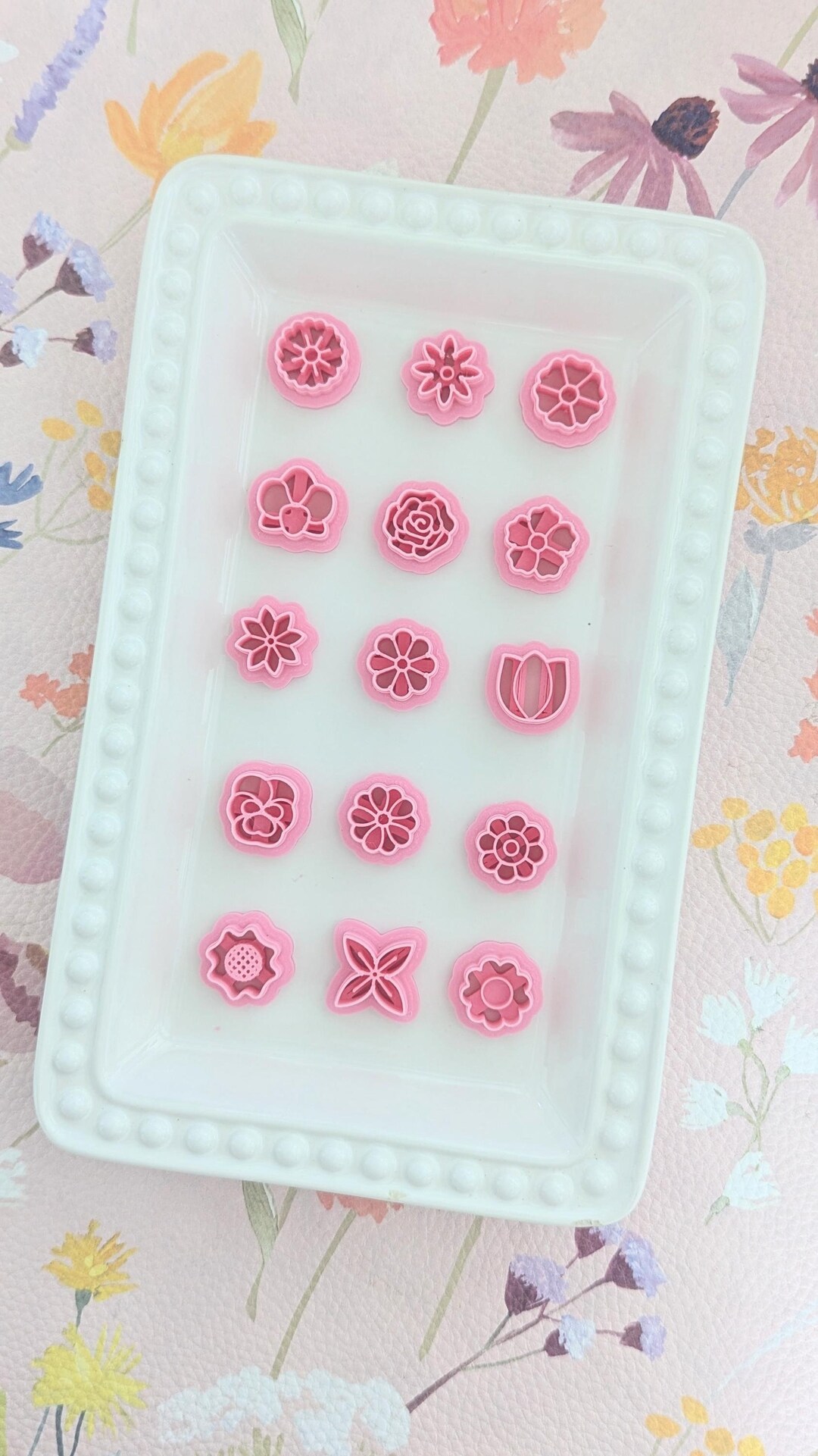 Flower Stud Polymer Clay Cutters Flowers Spring Floral Mini - Etsy