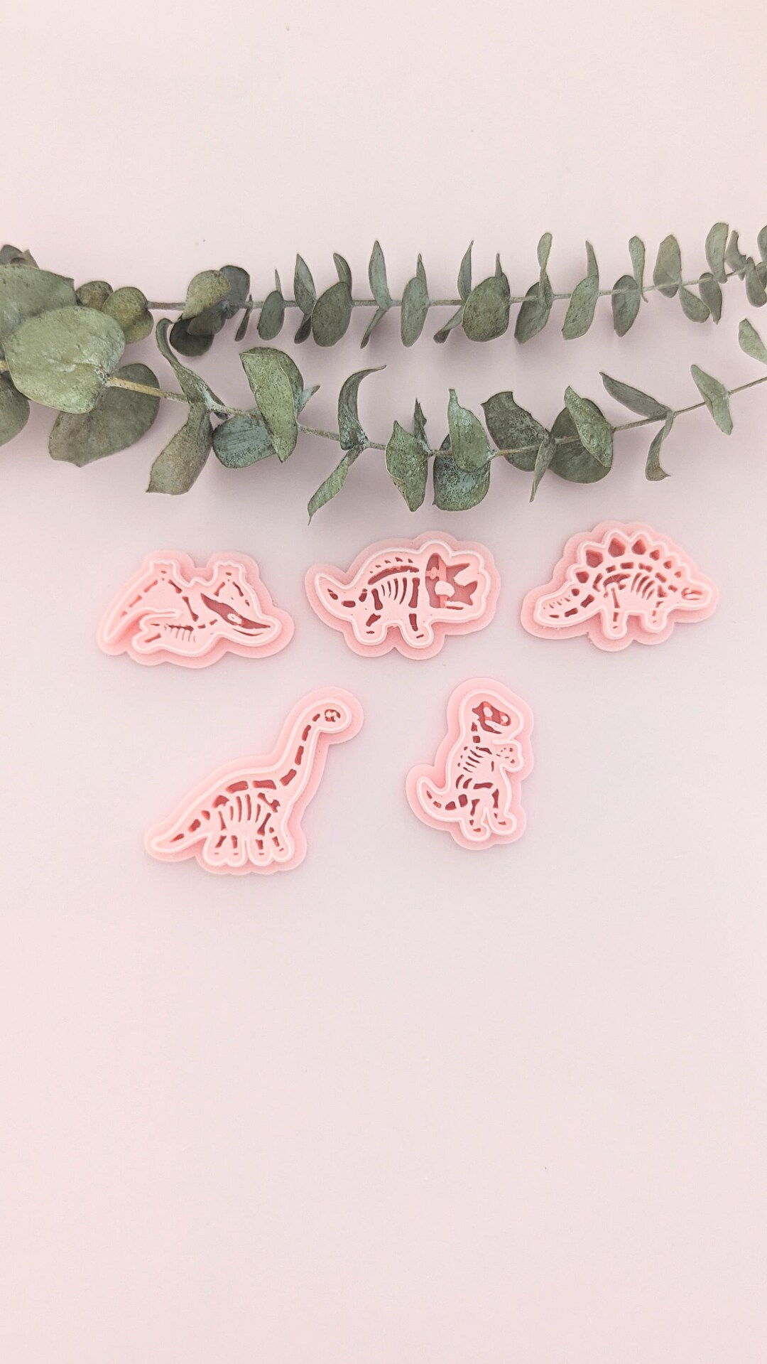 Dino Skeleton Fossil Bones Polymer Clay Cutters Earrings Embossing ...