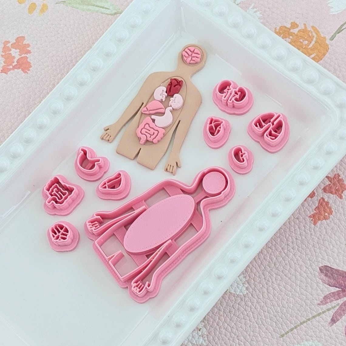 Human Anatomy Polymer Clay Cutters | Organs in Body for Jewelry and ...