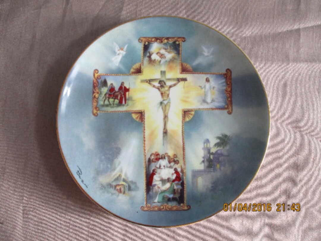 A Rare Vintage Hand-painted Limited Edition Porcelain/bone China Plate ...