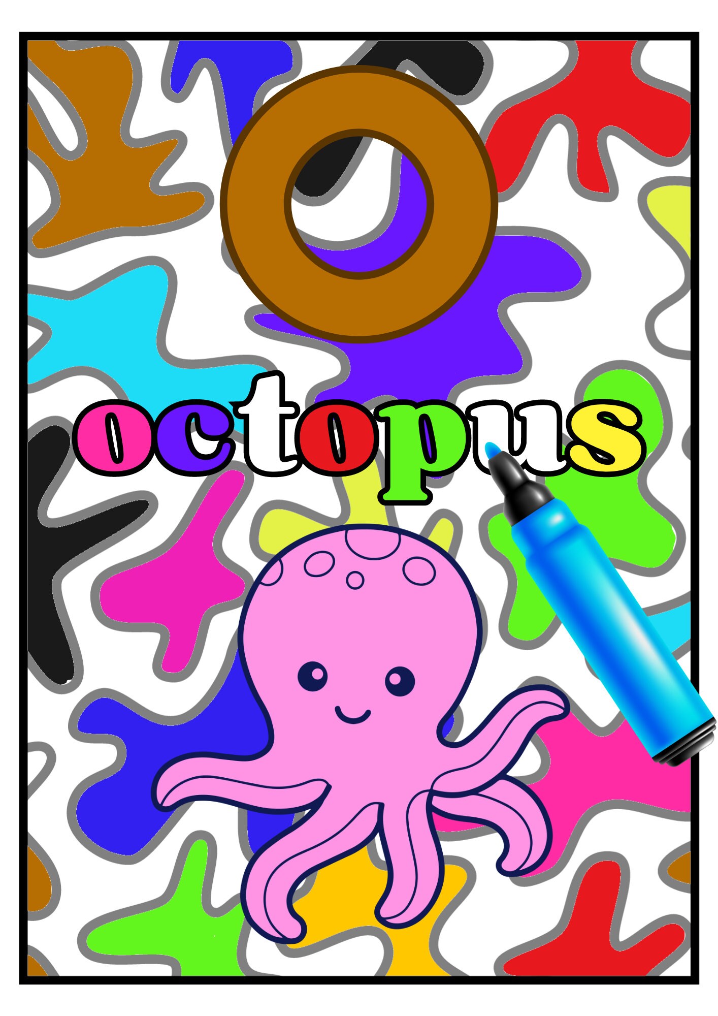 Alphabet Coloring Book / From A to Z 26 Coloring Pages / Digital PNG - Etsy