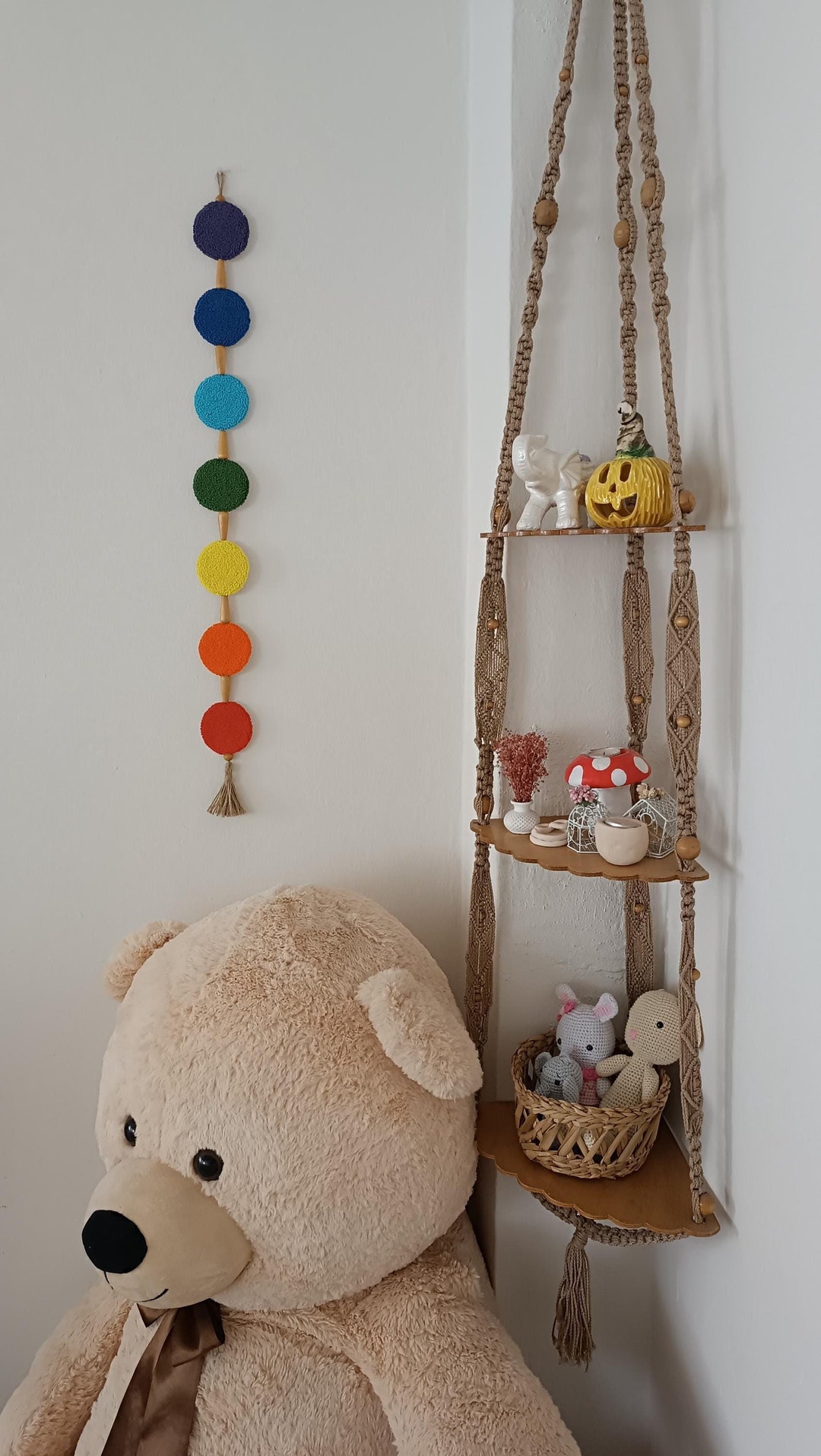 Chakra Wall Hanging,seven7 Chakras,wall Art,punch Needle,spiritual Yoga ...