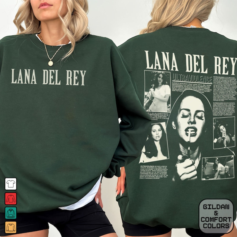 Lana Del Rey Singer Hoodies, Merch Streetwear, Lana Del Rey Sweatshirt ...